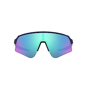 Oakley Men's Oo9465 Sutro Lite Sweep Rectangular Sunglasses, Matte Navy/Prizm Sapphire, 39 mm