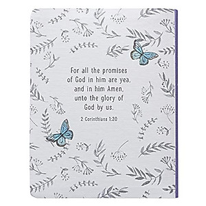 KJV Holy Bible, My Promise Bible, Faux Leather Flexcover w/Bible Tabs, Coloring Stickers, Ribbon Markers, King James Version, Purple Butterfly Floral (KJV Promise Editions)