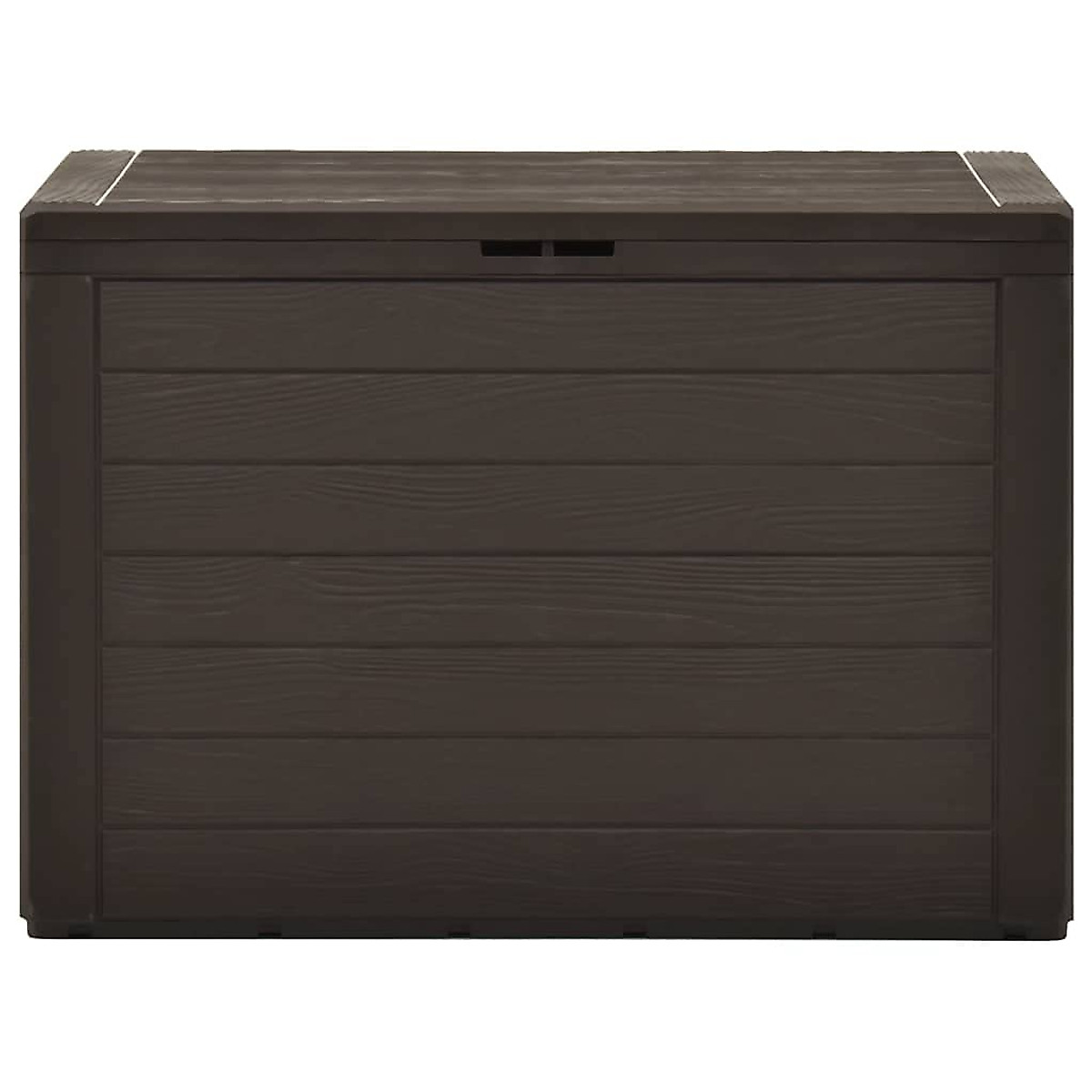 TIFITGO Asomie Patio Storage Box Brown 30.7"x17.3"x21.7" Indoor stockage bin home chest house tank Outdoor Furniture Outdoor Storage Boxes US Stock Fast Shipment Brown