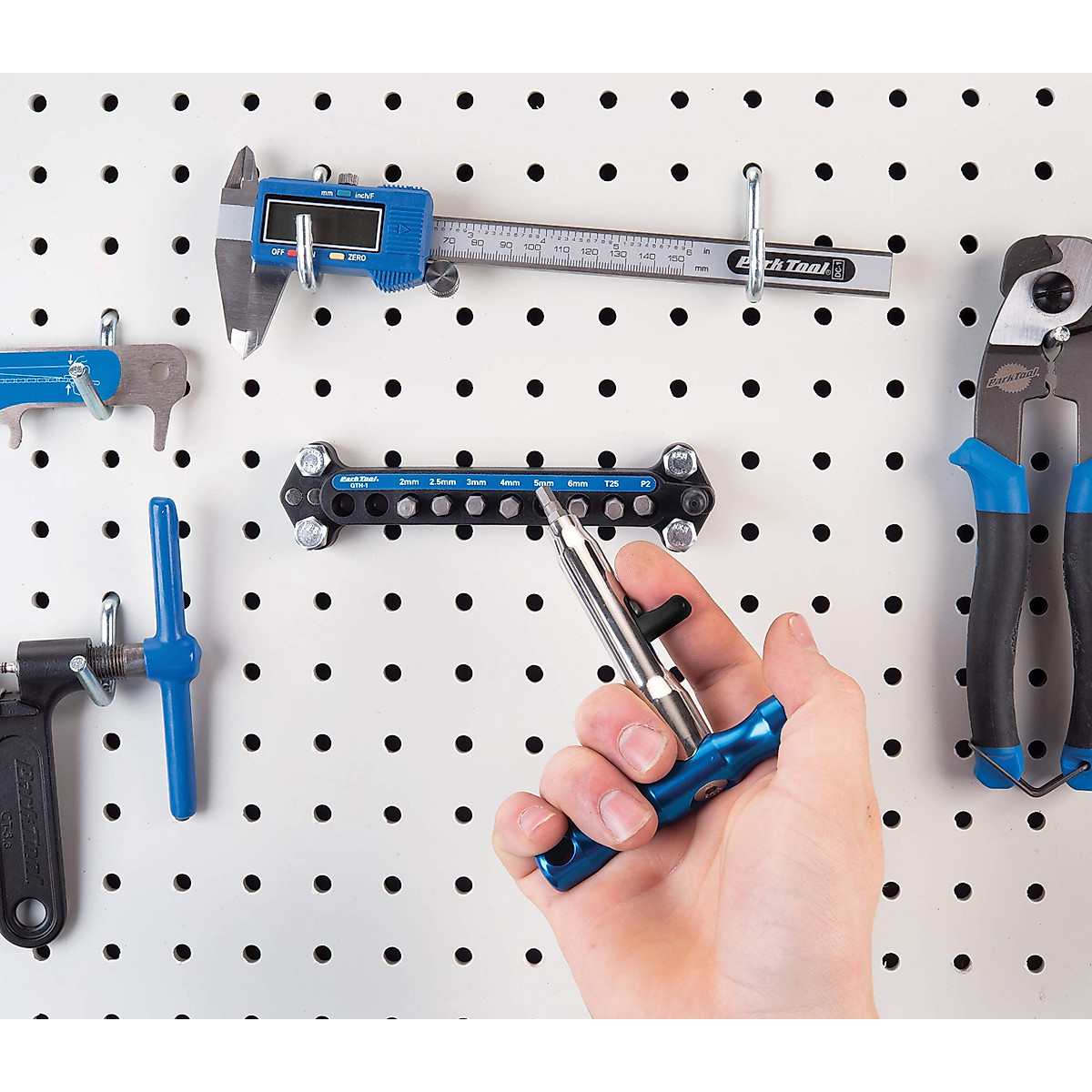 Park Tool,One Size QTH-1 - Quick Change Bit Driver Set, Blue/Silver