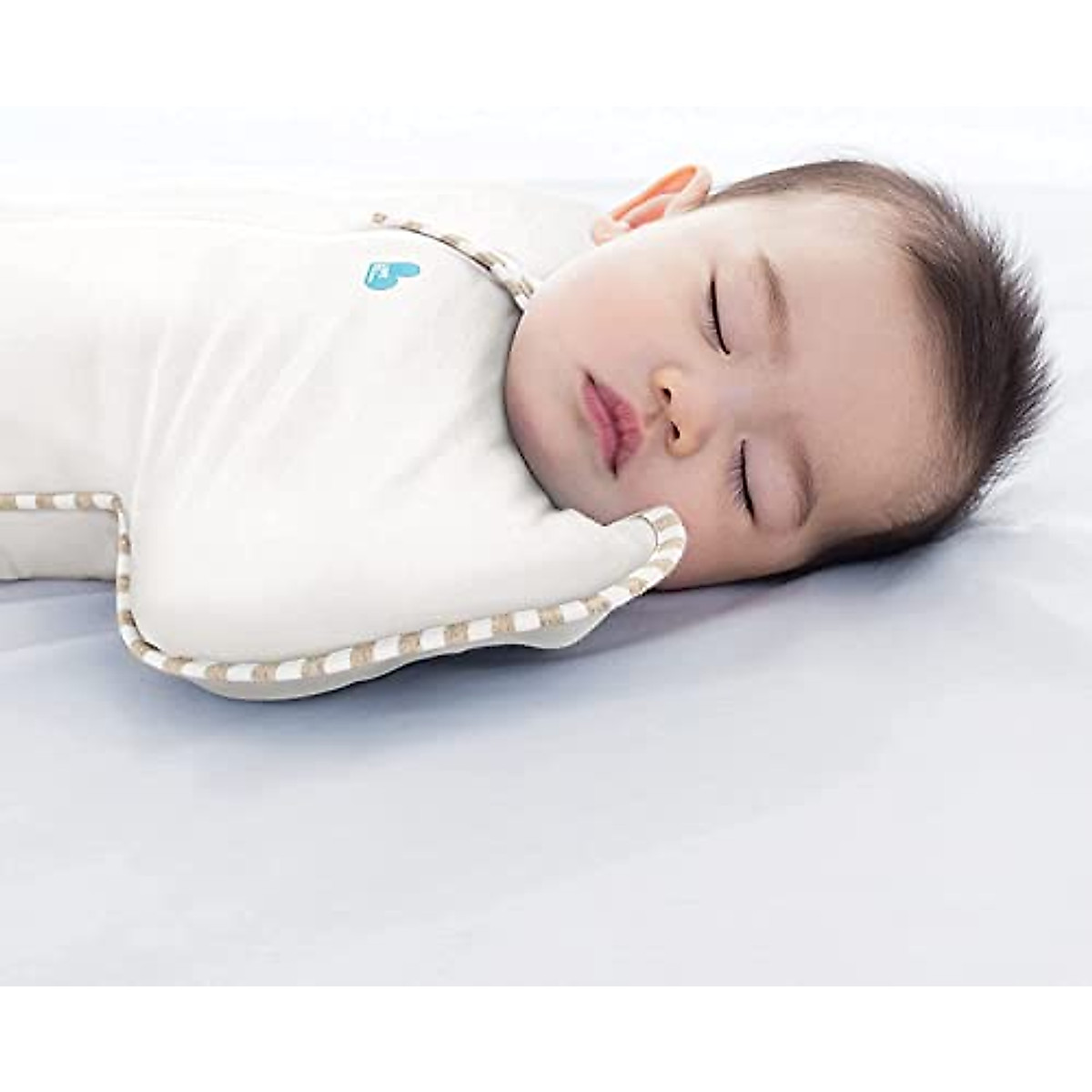 Love To Dream Swaddle UP, Organic, Cream, Medium, 13-19 lbs., Dramatically Better Sleep, Allow Baby to Sleep in Their Preferred arms up Position for self-Soothing, snug fit Calms Startle Reflex