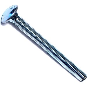 Hard-to-Find Fastener 014973230012 Grade 5 Carriage Bolts, 3/8-16 x 4, Piece-50, zinc