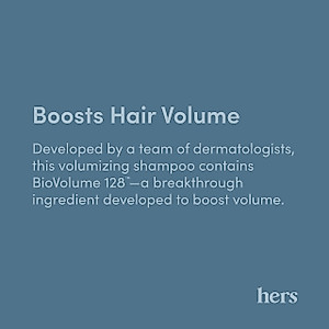 Hers Full Volume Shampoo 2 Pack - Volumizing Shampoo for Women - Soft Cedar & Citron - Women's Natural Shampoo Adds Volume, Shine & Bounce - 2 x 6.4 fl oz