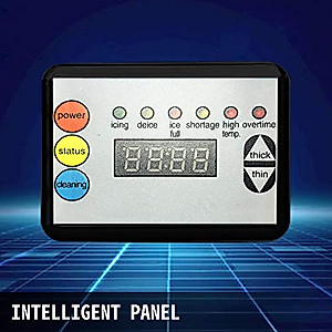 VEVOR 110V Commercial Ice Maker Machine 155LBS/24H with 39LBS Bin, LED Panel, Stainless Steel, Auto Clean, Include Water Filter, Scoop, Connection Hose, Professional Refrigeration Equipment