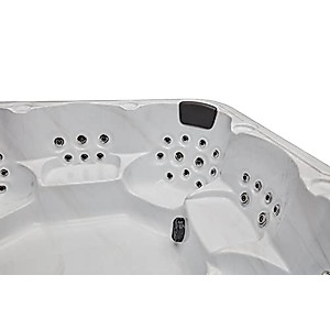 Luxury Spas Versalles 7 Person Hot Tub in Cloud Gray with Bluetooth