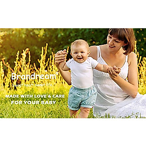 Brandream Crib Bedding Set for Boys Construction Truck Nursery Bedding Set Cotton 3 Pieces|Vehicles Excavator Car Cotton Comforter, Fitted Crib Sheet, Crib Bed Skirt| Baby Blue Yellow Red White