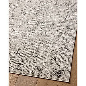 Loloi II Kamala Collection KAM-01 Grey/Graphite 5'-3" x 7'-9" Area Rug
