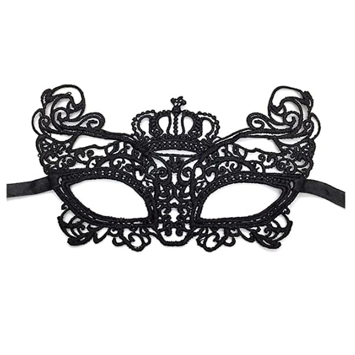 DNHCLL Women Masquerade Mask Lace Masks Prom Ball Bar Masquerade Halloween Costume Party Decor(Crown Style)