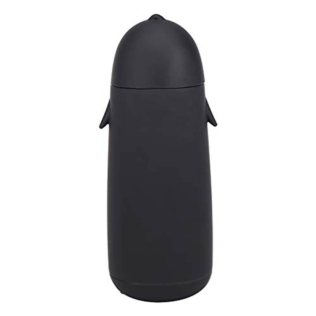 300ml Penguin Water Bottle,Cute Thermos Bottles,Stainless Steel Vacuum Thermospenguin Thermos Portable Penguin Glass Water Bottle Double Layer Mug Travel Cup(Black)