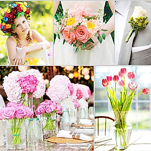 Floral Arrangement Kit,17 Pieces Flower Tools Include Floral Wire Cutter Scissor Floral Tape 22 Gauge Paddle Wire 26 Gauge Stem Wire Pearl Corsage Pin Bouquet Wrap Florist