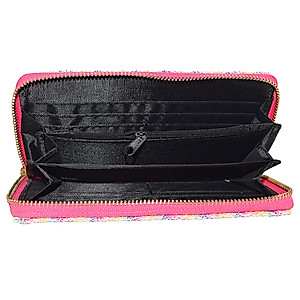 Chiclinco Trendy Women Glitter Rainbow Mermaid Long Wallets Zipper Purse Card Cell Phone Holder (Glitter 3)