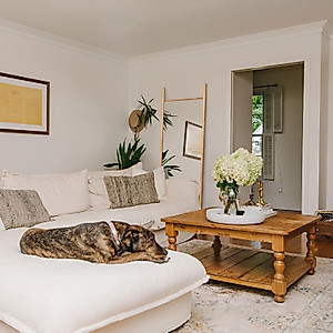 PexFix Full Length Mirror Wood 65"x22", Wooden-Ladder Floor Dressing Mirror with Full Size in Bedroom, Living Room and Shopping Mall