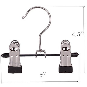 Aligle Adjustable Stainless Steel Shoe Rack Pants Folder Multi-Functional Portable Travel Laundry Washing Machine Rack Hooks Socks Clip Boot Hanger Set of 6 (6)