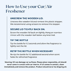 CE CRAFT Car Air Freshener Diffuser, 2 Pack, Pink & Beige, 14 Days Scent Duration, Liquid, Automotive Air Freshener, Rearview Mirror Pendant, Car & Home Use