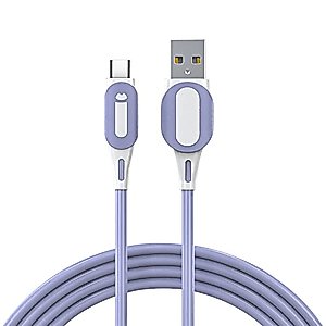 BGNTBUK Type C Charging Cable Fast Charge 10 1m 3A Silicone Data Cable Mobile Phone Color Fast Charging Line Liquid Soft Plastic Flash Charging Cable Wireless Charger for Note 8