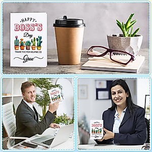 FLYAB Boss Day Card for Boss Women Men Happy Boss's Day Gift Card for Boss from Employee National Boss's Day Card with Envelope Christmas Birthday Thank You Card for Boss Manager Male Female