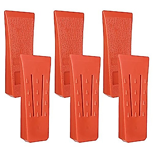 DAJAVE 6 Pack Tree Felling Wedges, 6 Inch Felling Wedges with Spikes for Tree Cutting Safely, Tree Wedge Felling Kit for Chainsaw Tree Log Cutting