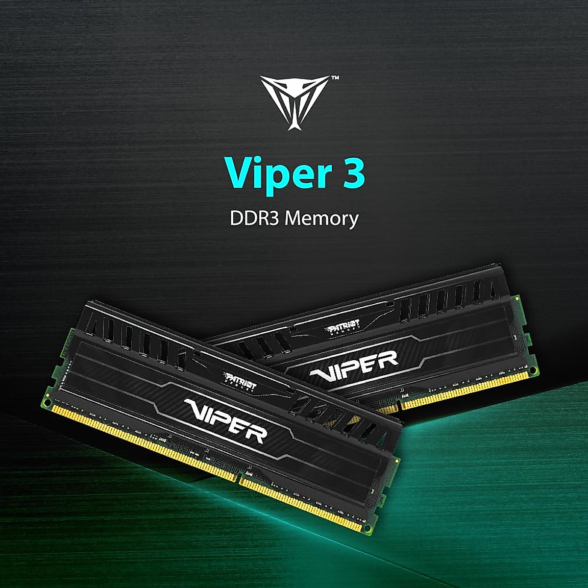 Patriot Viper 3 DDR3 RAM 16GB (2X8GB) 1866MHz CL10 1.5v UDIMM Desktop Gaming Memory Kit Compatible with XMP - PV316G186C0K