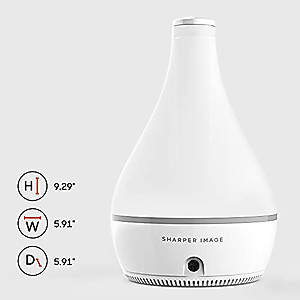 Sharper Image AROMA 2 Ultrasonic Humidifier with Aromatherapy