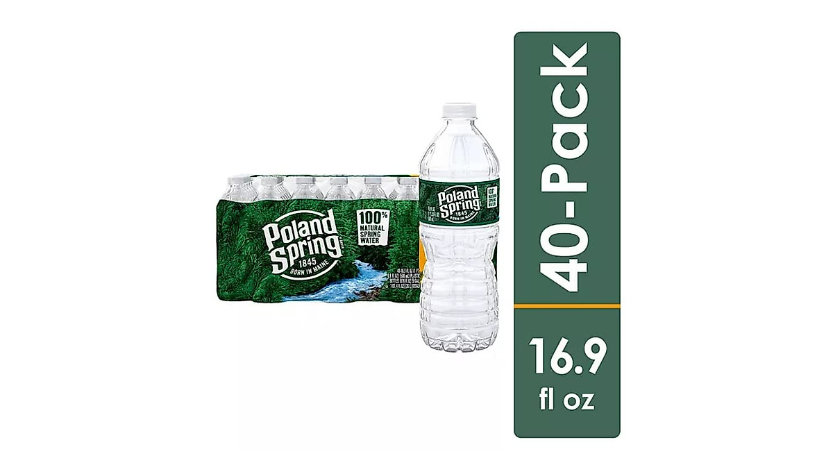 Poland Spring Water 40 pk - Refreshing 16.9 oz Bottles