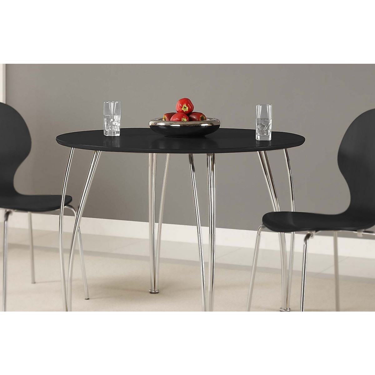 DHP Bentwood Round Dining Table Top, Contemporary Design for your Kitchen, Legs sold separately - Black, Medium