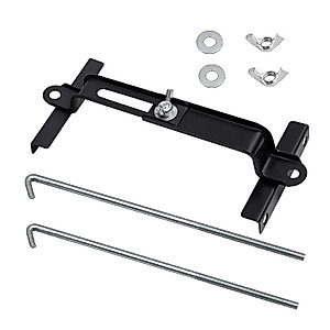 Kewucn Adjustable Battery Hold Down, Car Battery Tie Down Holder Kit, Universal Battery Crossbar with Stainless J Bolt, Automobile Battery Fixing Accessories for Cars, SUV, RV (9 inch bolts)