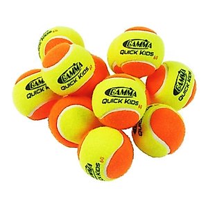 GAMMA Sports Kids Training (Transition) Balls, Yellow/Orange, Quick Kids 60, 12-Pack