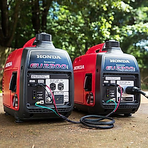 Honda EU2200i 2200W 120-Volt Portable Inverter Generator with Companion and Parallel Cables