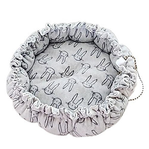 LINLIJIA Dog Kennel, Dog Crate, Sturdy Durable Dogs Nest, Round Cat Bed Deep Sleeping Bed Dog Cat Winter House Drawstring Design Pet Mat for Kitten Puppy Sleeping Supplies