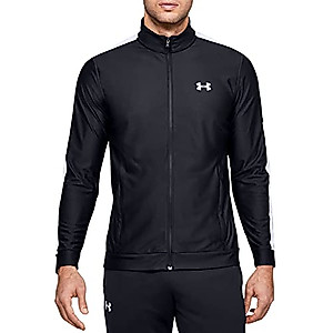 Under Armour Men's UA Twister Full Zip Track Jacket 1347293 (as1, alpha, x_l, regular, regular, Black / White-001, X-Large)