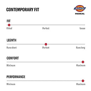 Dickies Dynamix Womens Tops, Athletic-Inspired Mélange V-Neck Scrub Top with Four-Way Stretch and Moisture Wicking DK740, XL, Black/Hot Pink