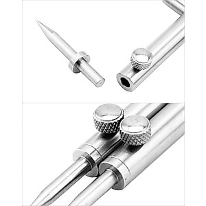 QWORK Camera Lens Openning Repairing Tool Kit, DSLR Camera Tool Set, 3/8" to 3-15/16" Lens Repair Set, Anti-Magnetic 3 Tips, 6 Screws and 2 Hexagon Wrench for Canon Nikon Sony Olympus Camera