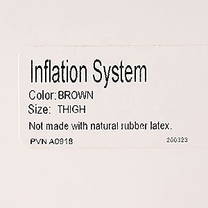 McKesson LUMEON Blood Pressure Cuff and Bulb, Thigh, Black, XL, 40 cm to 66 cm, 1 Count