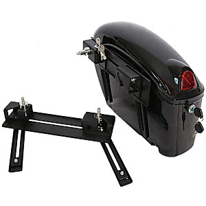 EGO BIKE Universal Hard Saddle Bags Detachable Mounting Brackets Compatible with 8mm Mounting Holes Quick Release