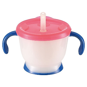 Richell Aqulea straw mug Navy Blue 190ml