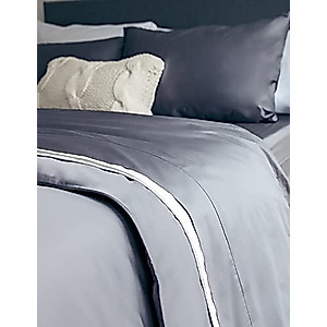 Highland Feather 100% Pure Cotton Duvet Cover – 300 Thread Count, Long-Staple Combed Cotton Best-Bedding Sheets for Bed, Breathable, Soft & Silky Sateen Weave