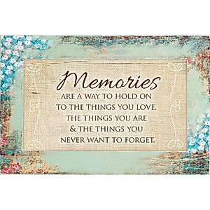 Cottage Garden Memories a Way to Hold Love Distressed Wood Jewelry Music Box Plays Tune Edelweiss