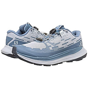 Salomon Women's Ultra Glide Trail Running Shoes for Women, Ebony/Blue/Grey, 9