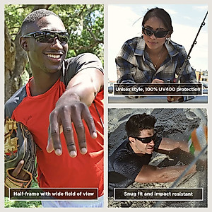 FORCEFLEX FF200 Karv | Black, Smoke Mirror | Flexible, Unbreakable Sports and Running Sunglasses for Men and Women