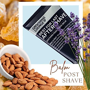 Grooming Lounge Best for Last Aftershave - Soothing After Shave Balm - Instantly Calms Irritated Skin - Refreshing Facial Moisturizer - Ideal for Sensitive Skin - Non-Greasy - Fragrance Free - 5 oz