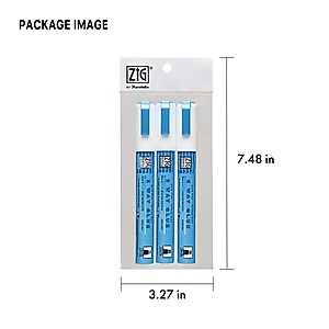 KURETAKE ZIG CORPORATION 2-Way Glue Pen 3P, Chisel Tip