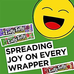 Laffy Taffy Stretchy & Tangy Variety Candy Box, Grape, Watermelon, and Cherry Flavors, Fruity Treat For School, 1.5 Ounce Bars (Pack of 24)