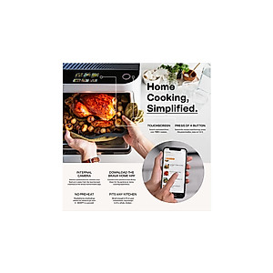 Brava Oven Enameled Cast Iron Chef's Pan and Lid, Used as a Dutch Oven, Rice Cooker, or Slow Cooker for Roasts, Stews, Braising, and More