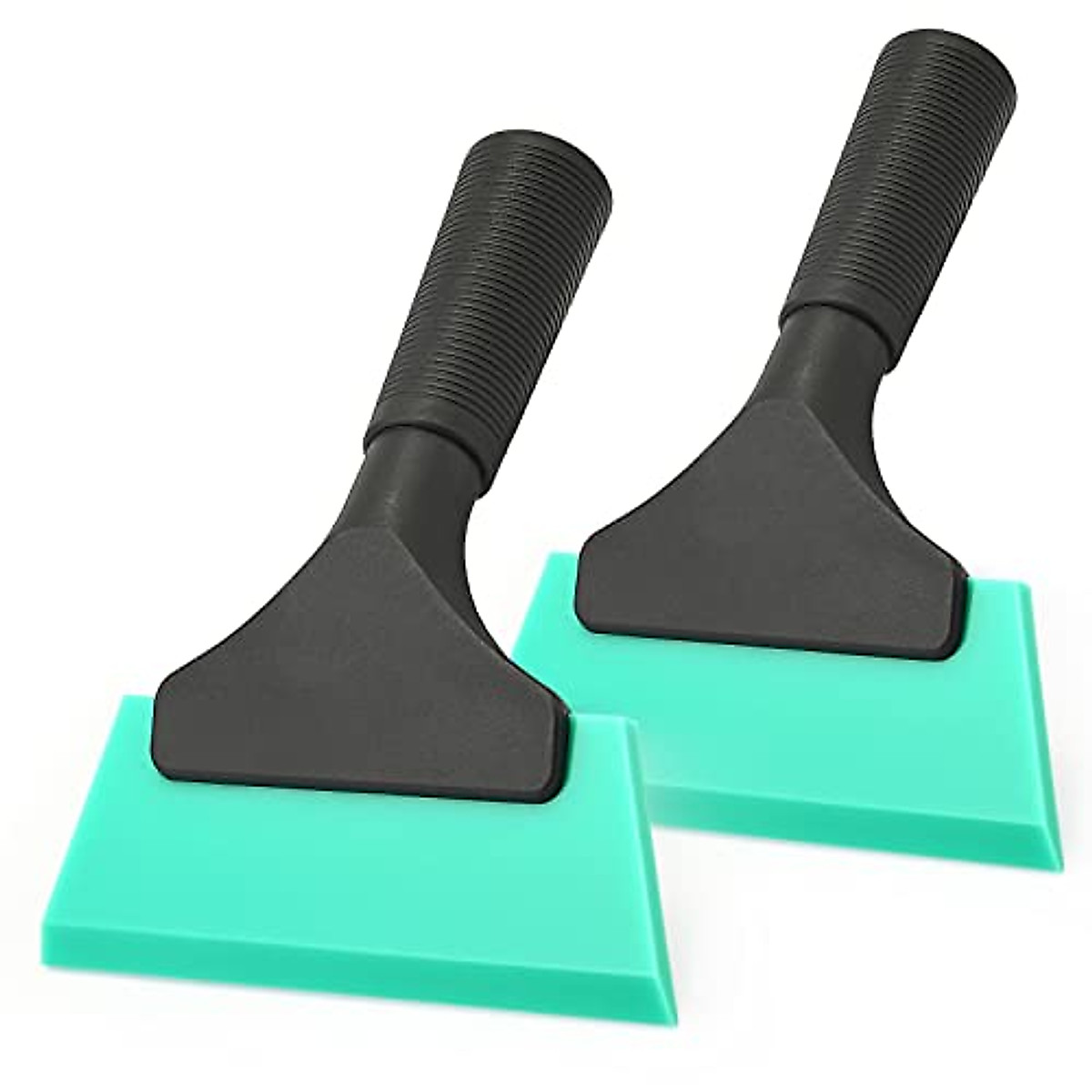 EHDIS Small Squeegee 5 inch Rubber Window Tint Squeegee for Car, Glass, Mirror, Shower, Auto,Windows -Red (Light Blue, 2)