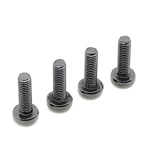 ReplacementScrews Rear License Plate Screws Compatible with Hyundai Santa Fe - Stainless Steel - Black Oxide (Pack of 4)