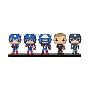 POP Funko Marvel: Year of The Shield - Captain America Through The Ages 5 Pack, Amazon Exclusive, Multicolor, (55482)