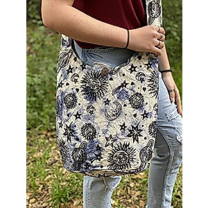 Original Collections Celestial Cross Body Shoulder Bag Purse in Blue