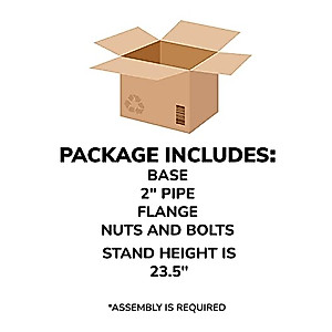 Single Black Metal Stand with Square Base for Candy Gumball Bulk Vending Machines