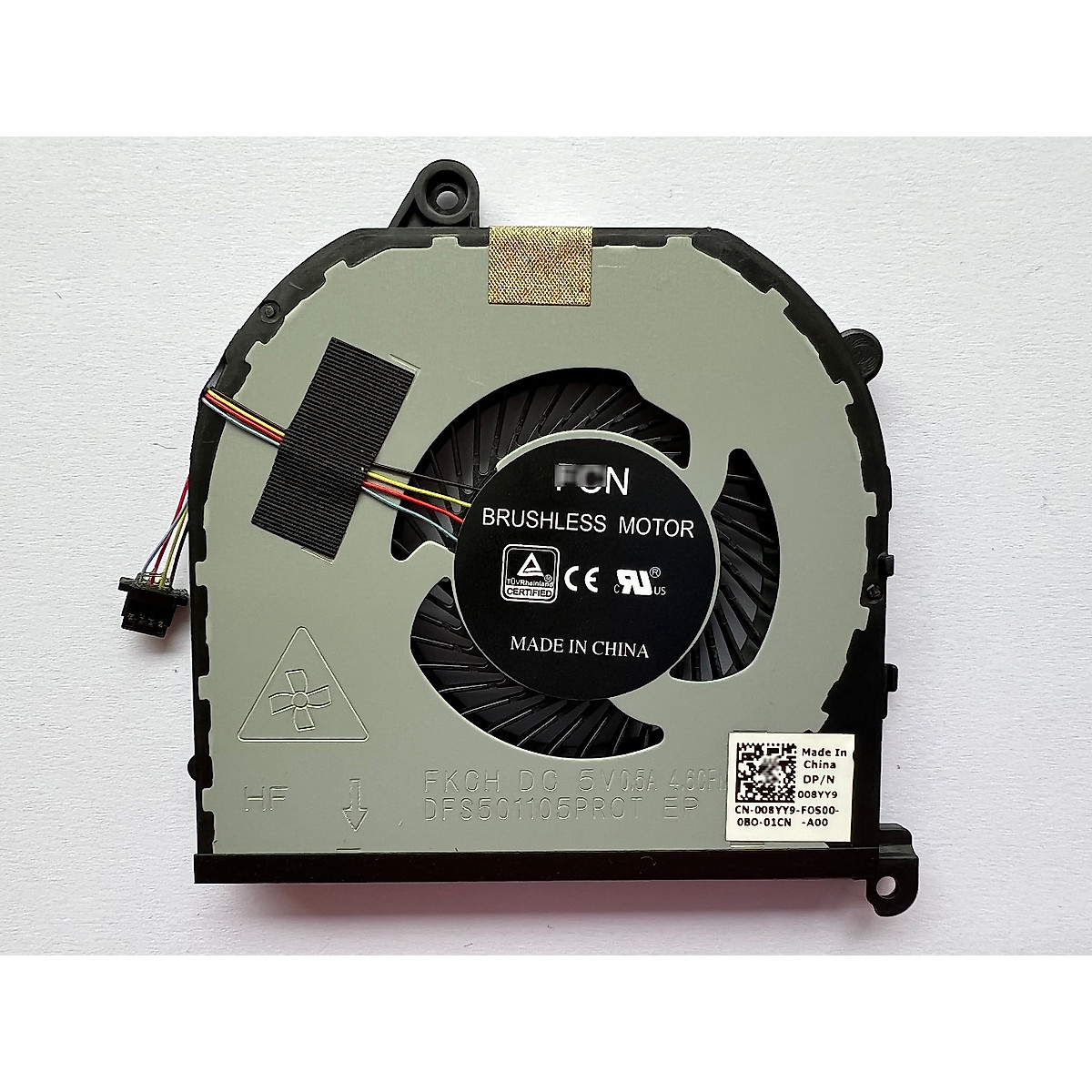 HK-PART Fan Replacement for Dell XPS 15-9570 CPU Gpu Cooling Fan Set TK9J1 08YY9