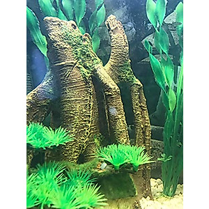 SLOCME Aquarium Resin Tree Trunk Ornament - Fish Tank Wood House Decor, Betta Fish or Other Pets Can Swim Through The Branches
